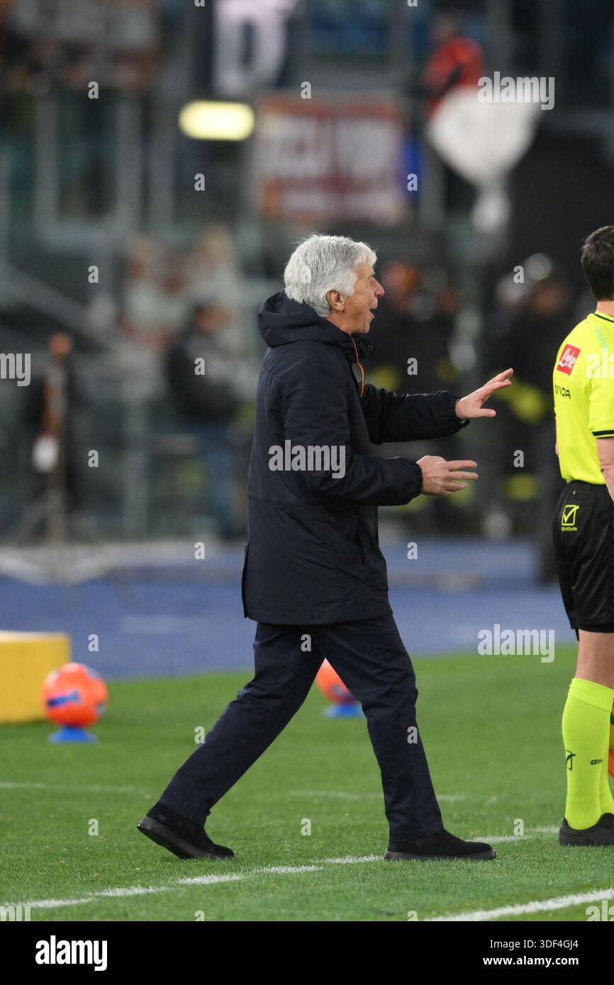 Olimpico Stadium, Rome, Italy - Giampiero Gasperini head coach of AS ...