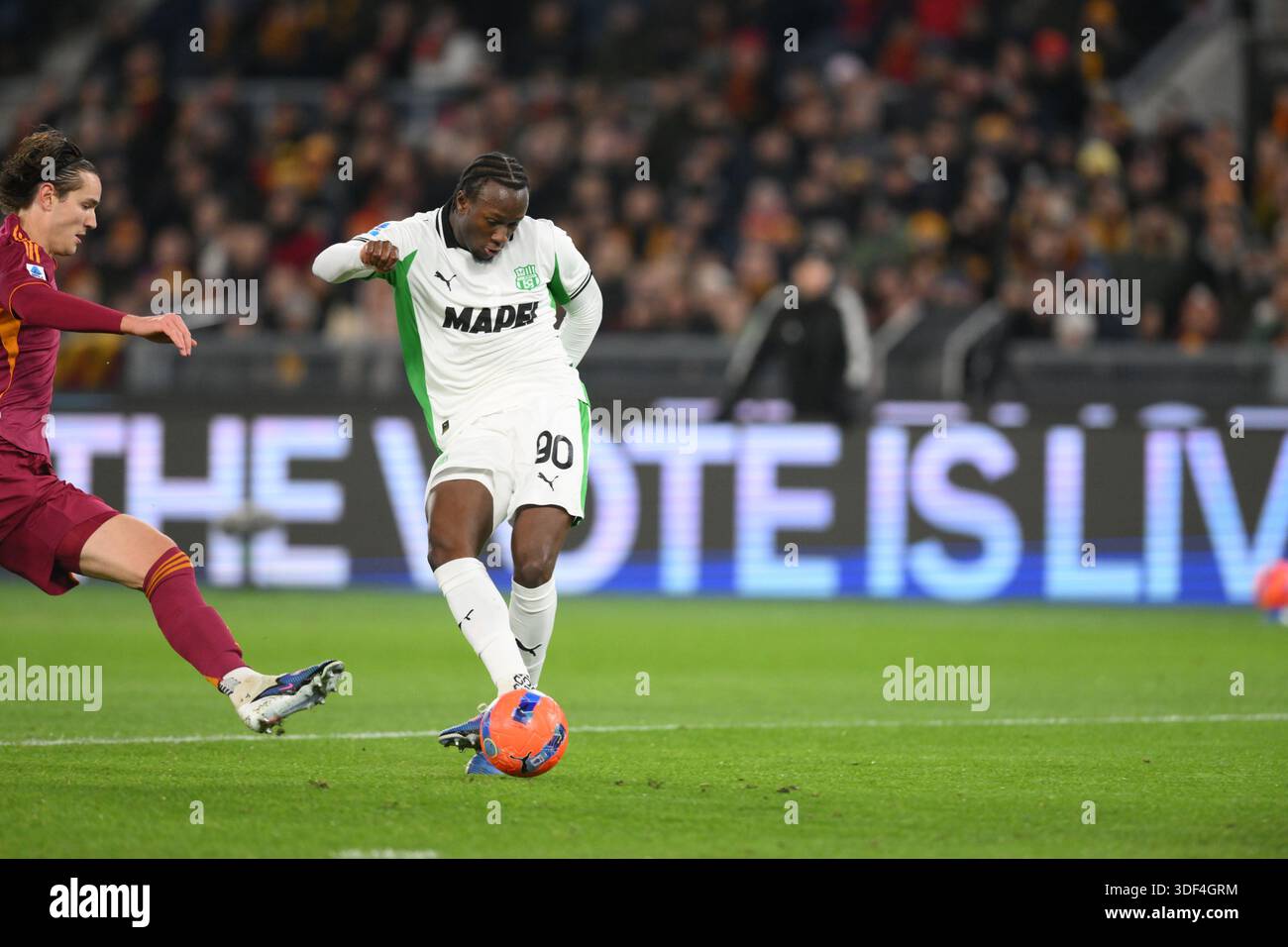 Olimpico Stadium, Rome, Italy - Ismael Kone of US Sassuolo scoring ...