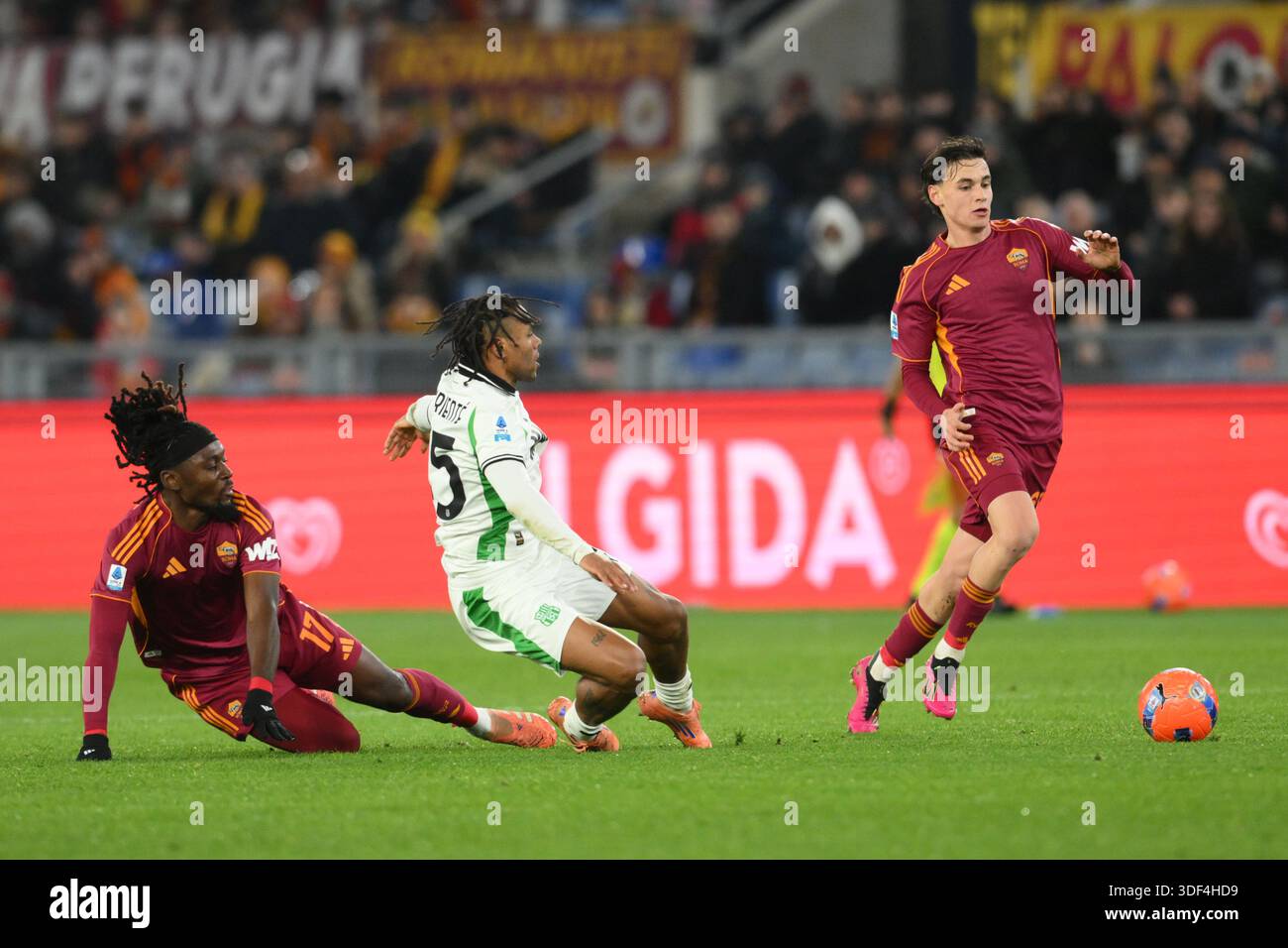 Olimpico Stadium, Rome, Italy - Armand Lauriente of US Sassuolo under ...