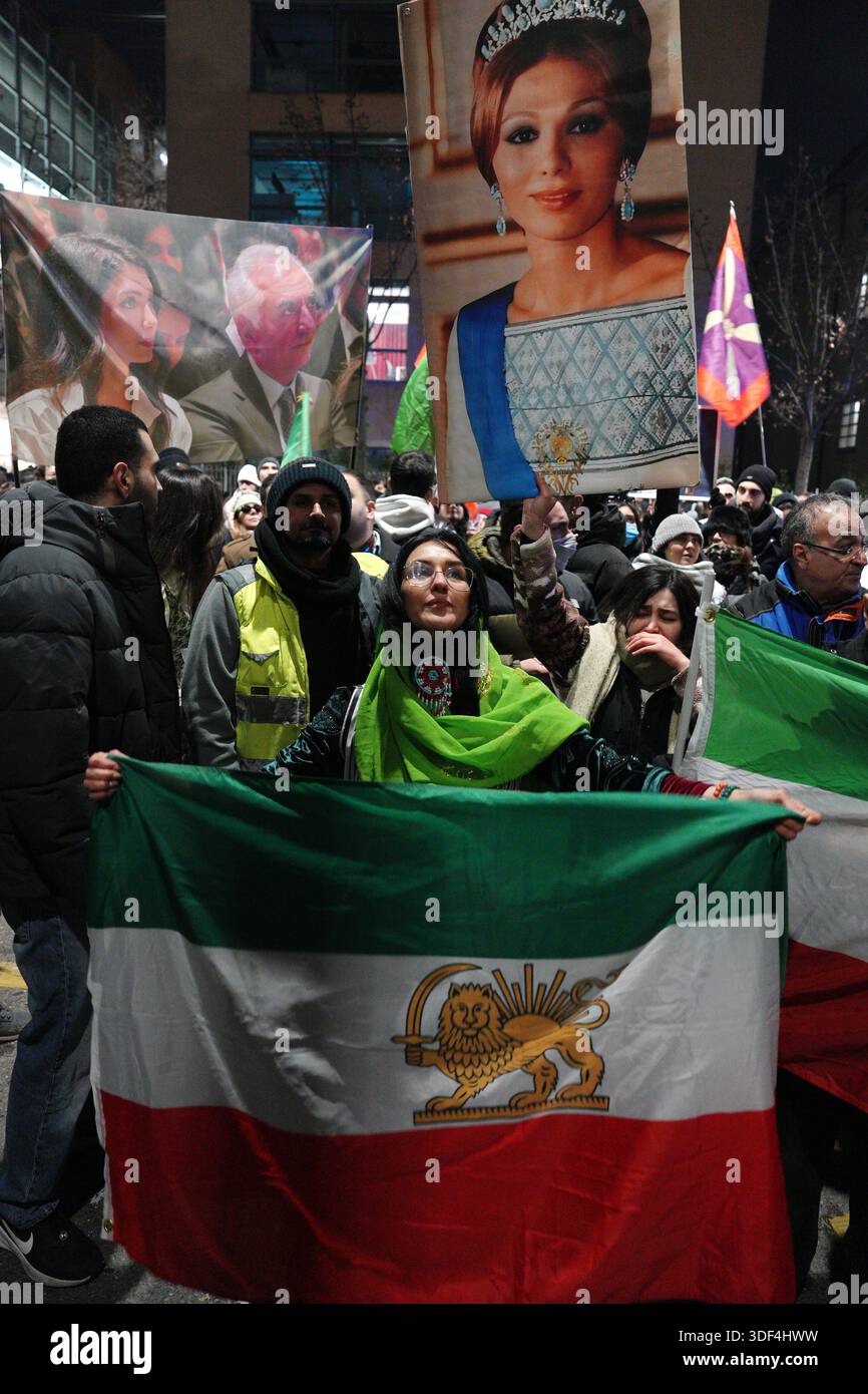 Milan, Enough rally for the freedom of the Iranian people in front of ...