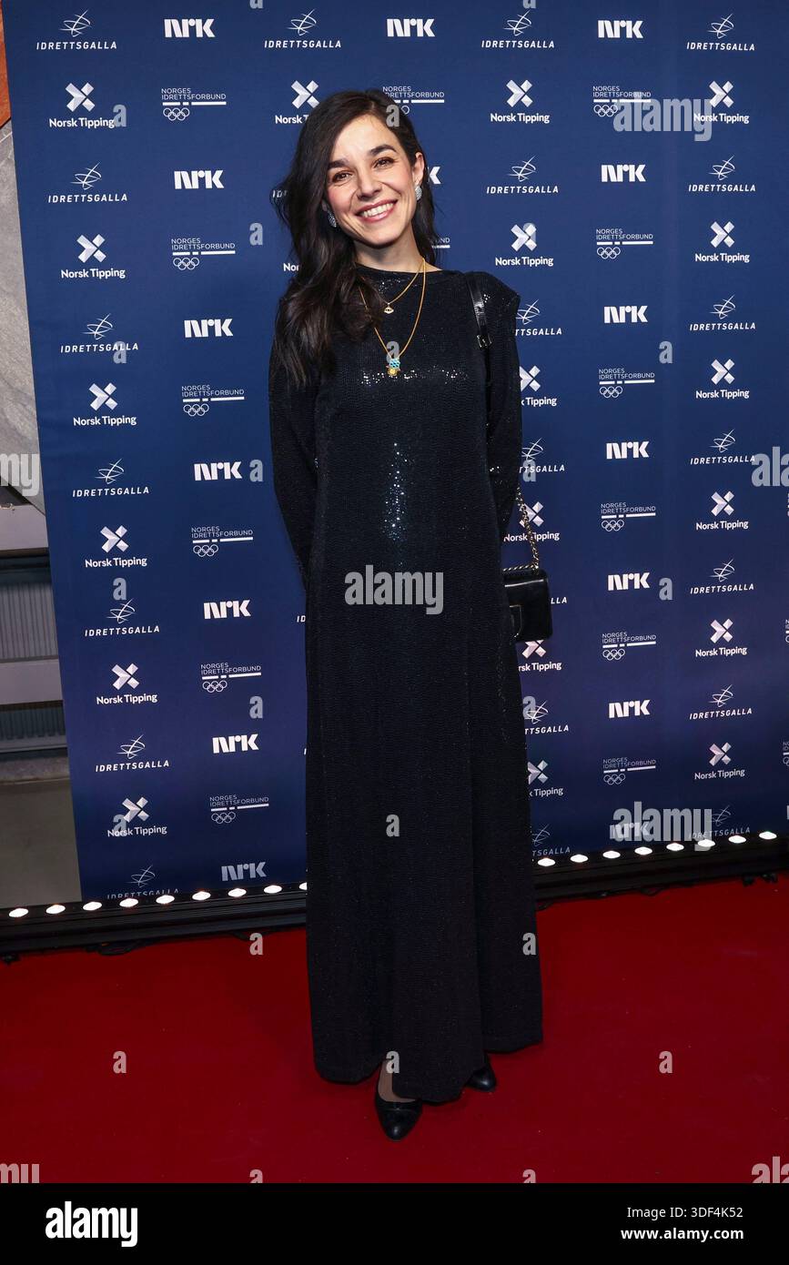 Hamar 20260110. Sports President Zaineb Al-Samarai on the red carpet ...
