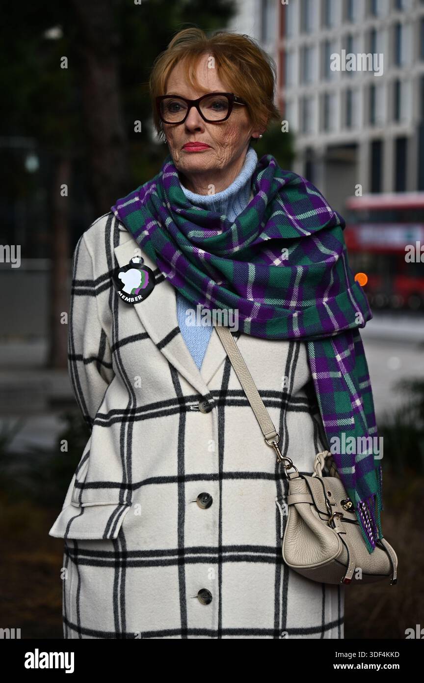 London, England, 10th January 2026: Speakers Heather Binning protest ...