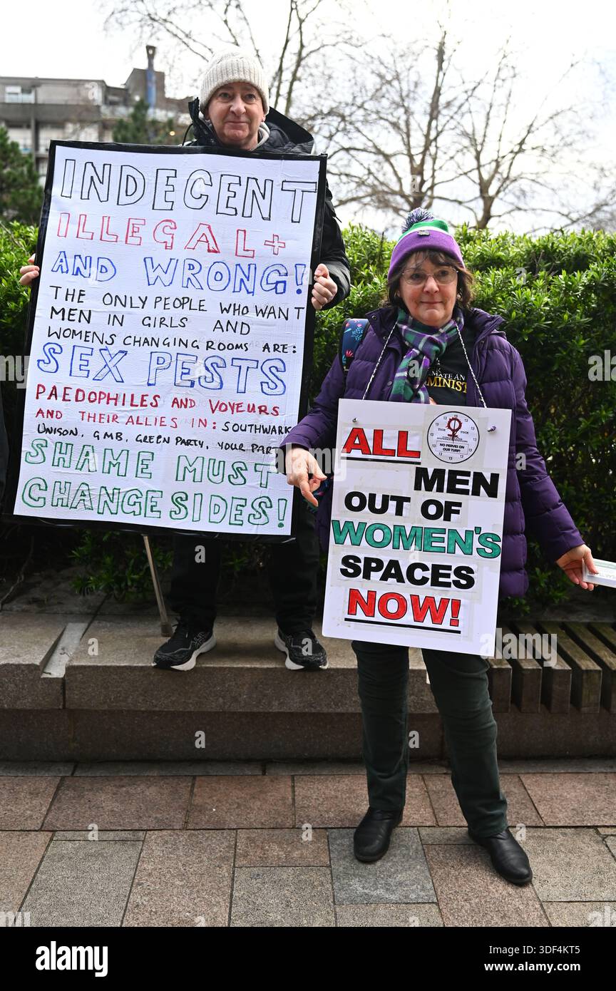 London, England, 10th January 2026: Protest calling for Southwark ...