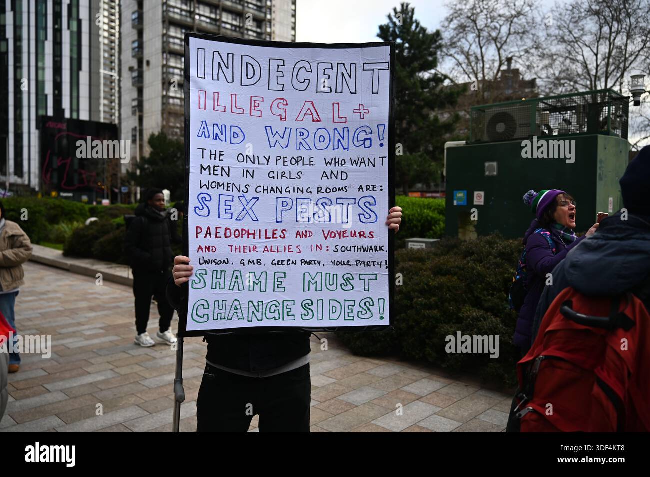 London, England, 10th January 2026: Protest calling for Southwark ...