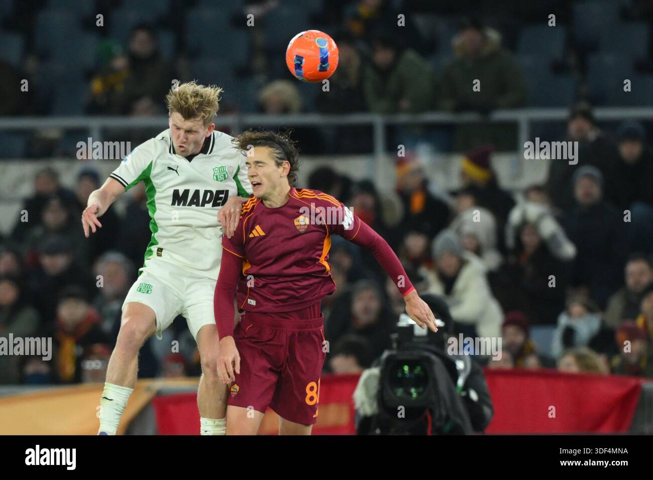 Olimpico Stadium, Rome, Italy - Daniele Ghilardi of AS Roma under ...