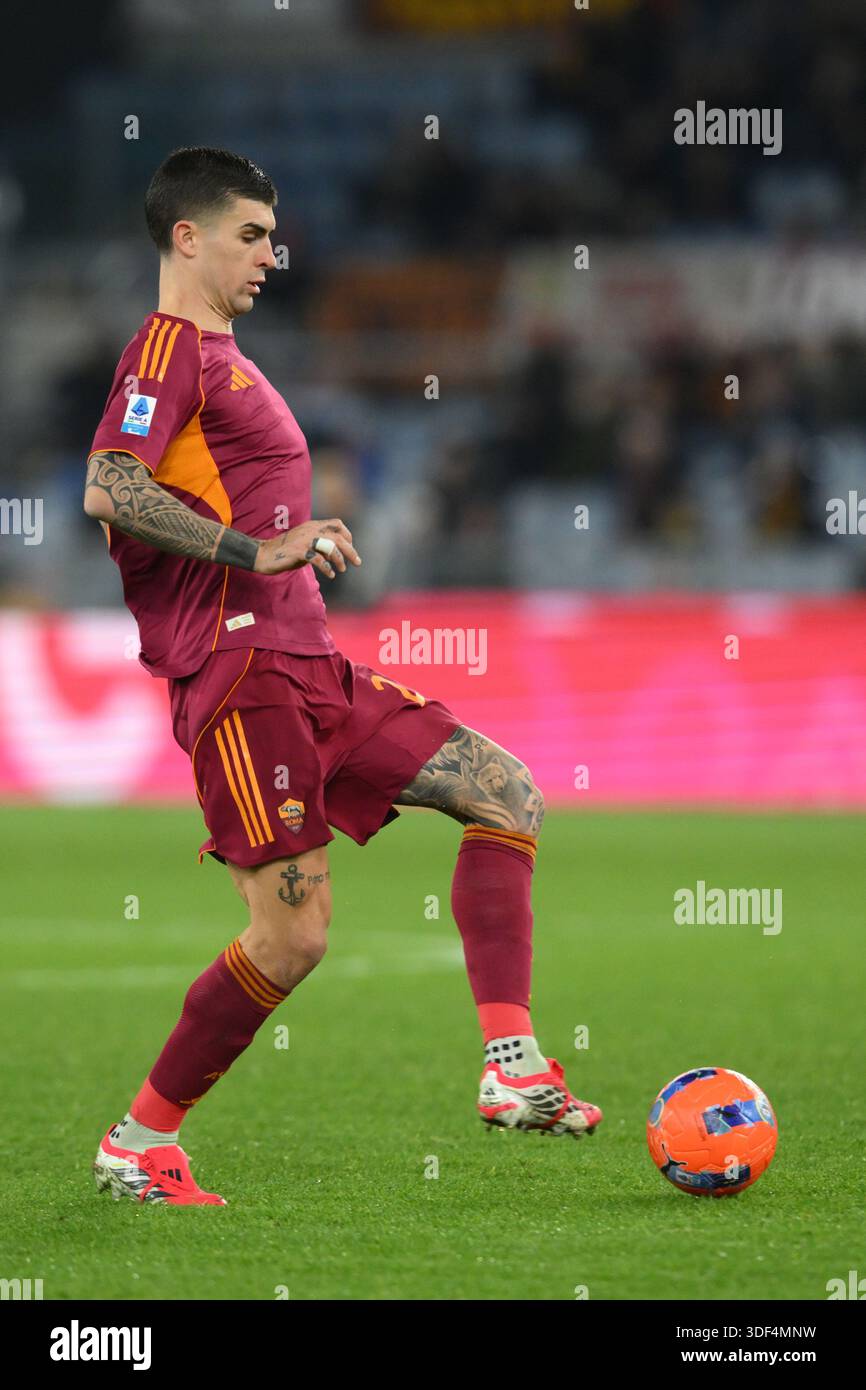 Olimpico Stadium, Rome, Italy - Gianluca Mancini of AS Roma during ...