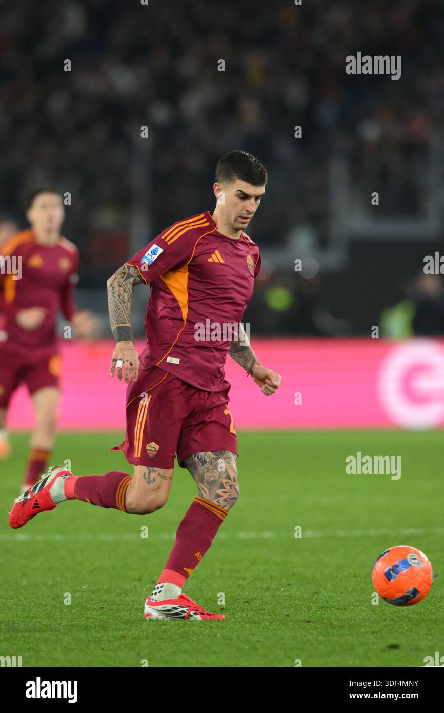 Olimpico Stadium, Rome, Italy - Gianluca Mancini of AS Roma during ...