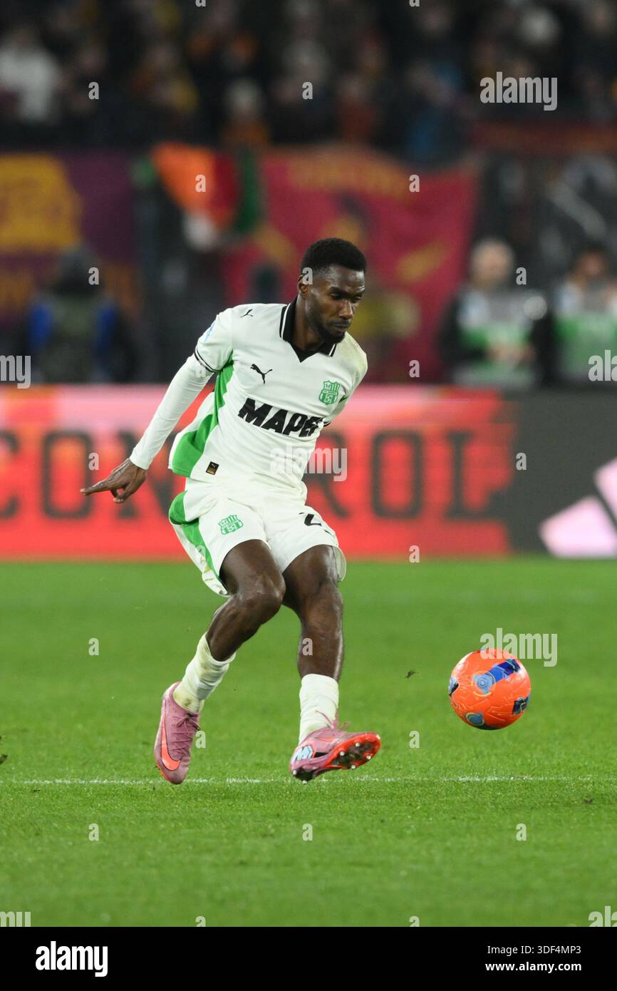 Olimpico Stadium, Rome, Italy - Alieu Fadera of US Sassuolo during ...