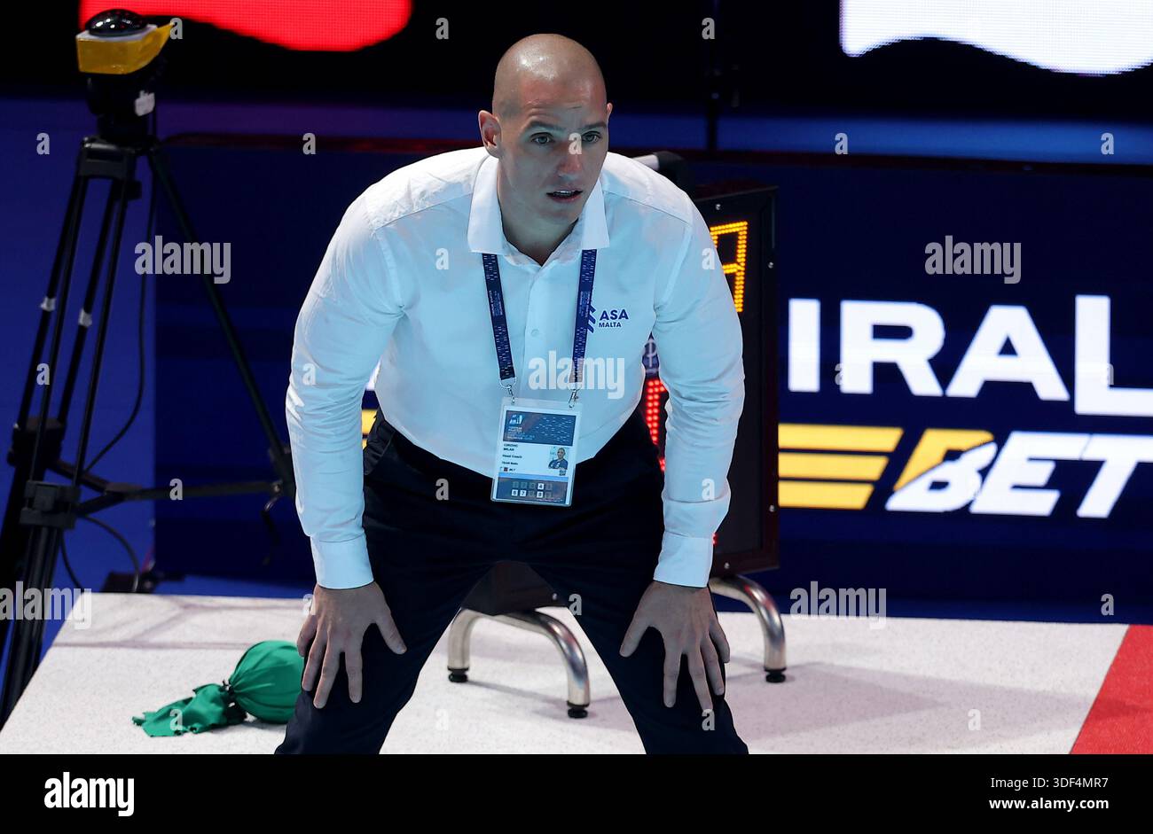 Belgrade, Serbia. 10th Jan, 2026. Malta's head coach Milan Cirovic ...