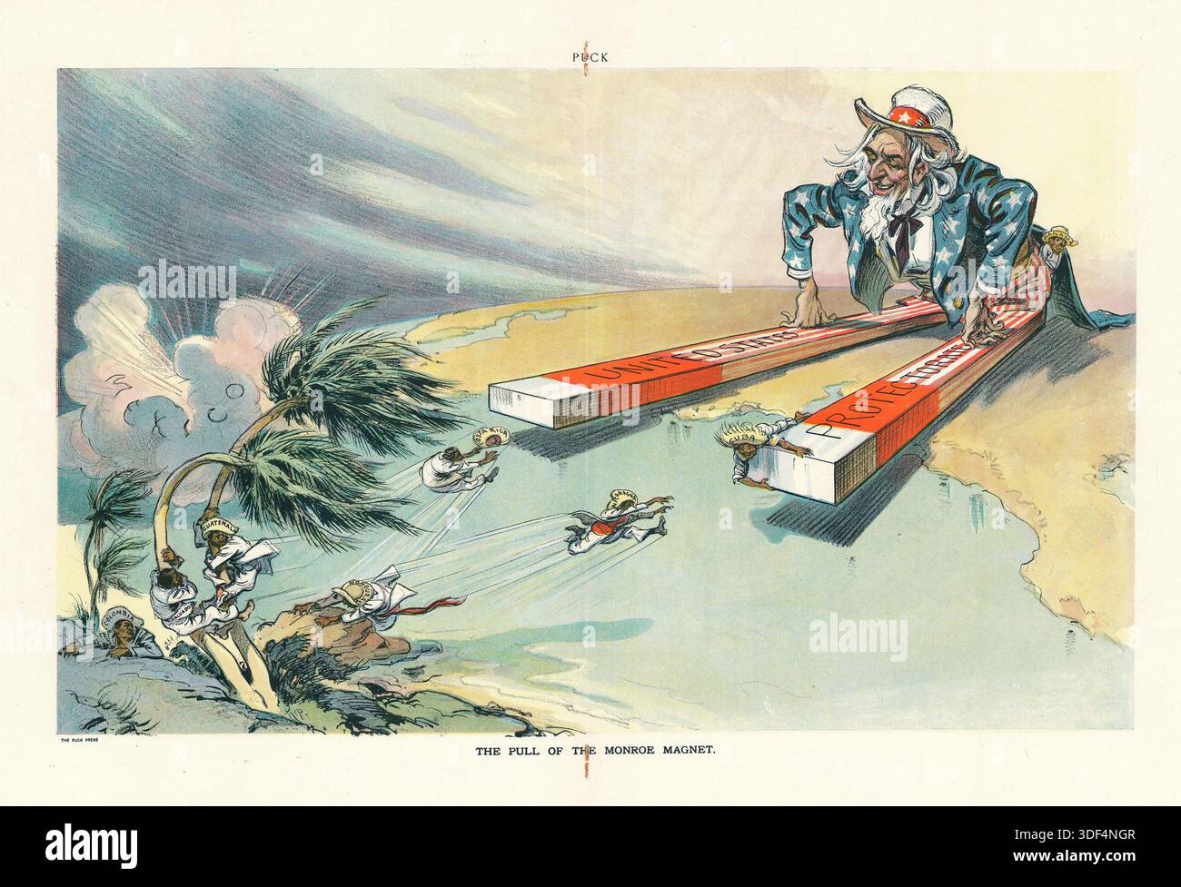 The Pull of the Monroe Magnet. An American political cartoon by Udo ...