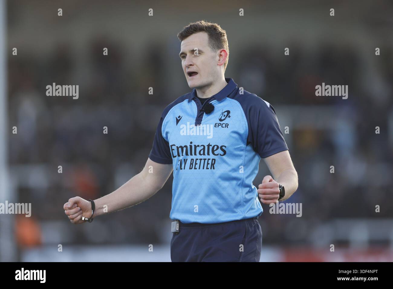 Referee Peter Martin during the ECPR Challenge Cup match at Kingston ...