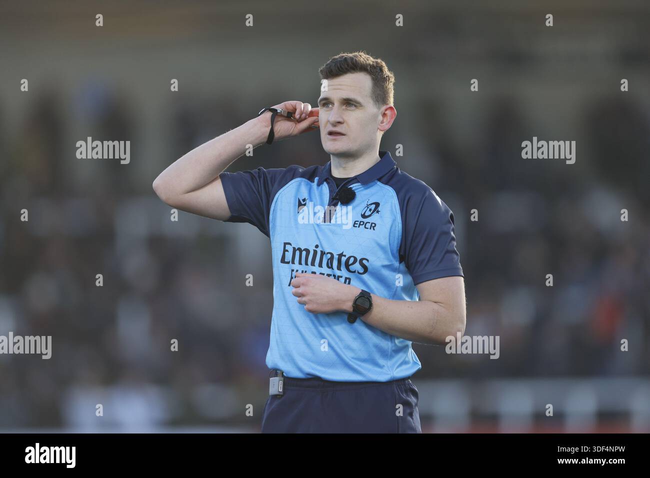 Referee Peter Martin during the ECPR Challenge Cup match at Kingston ...
