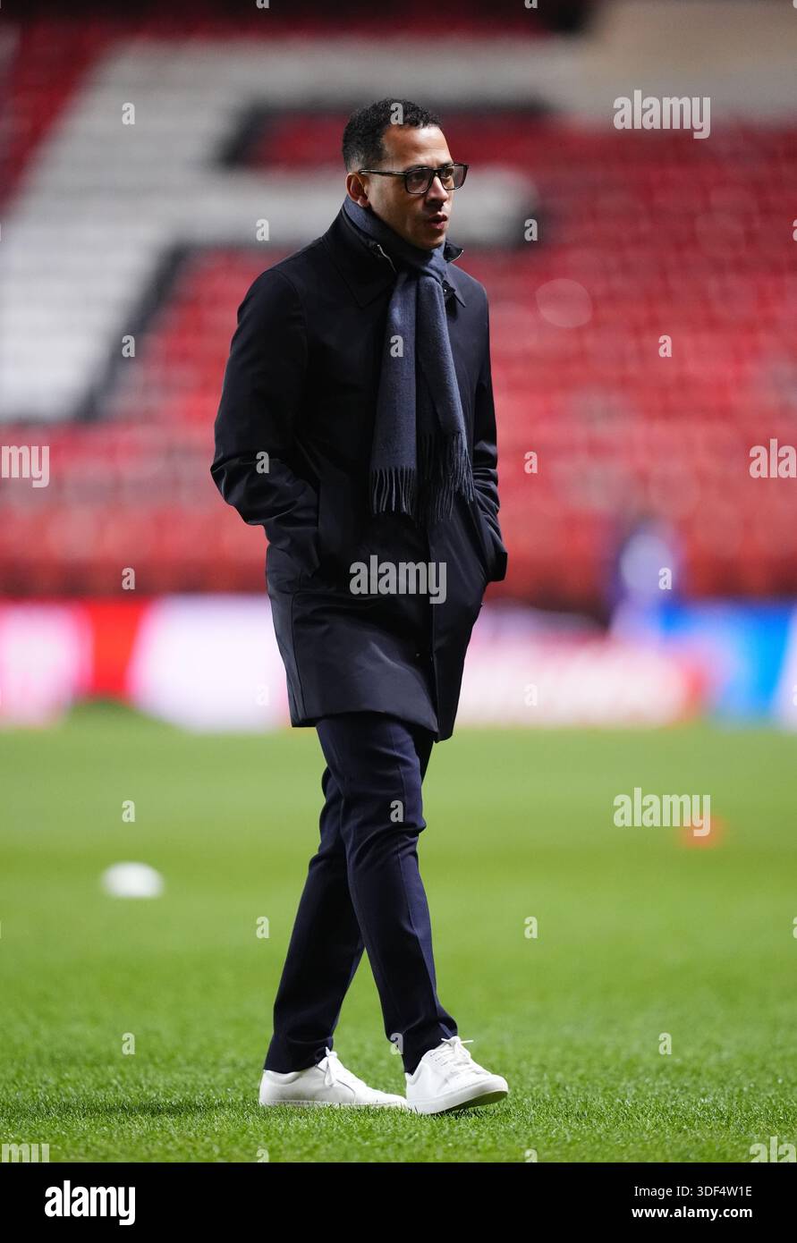 Chelsea manager Liam Rosenior before the Emirates FA Cup third round ...