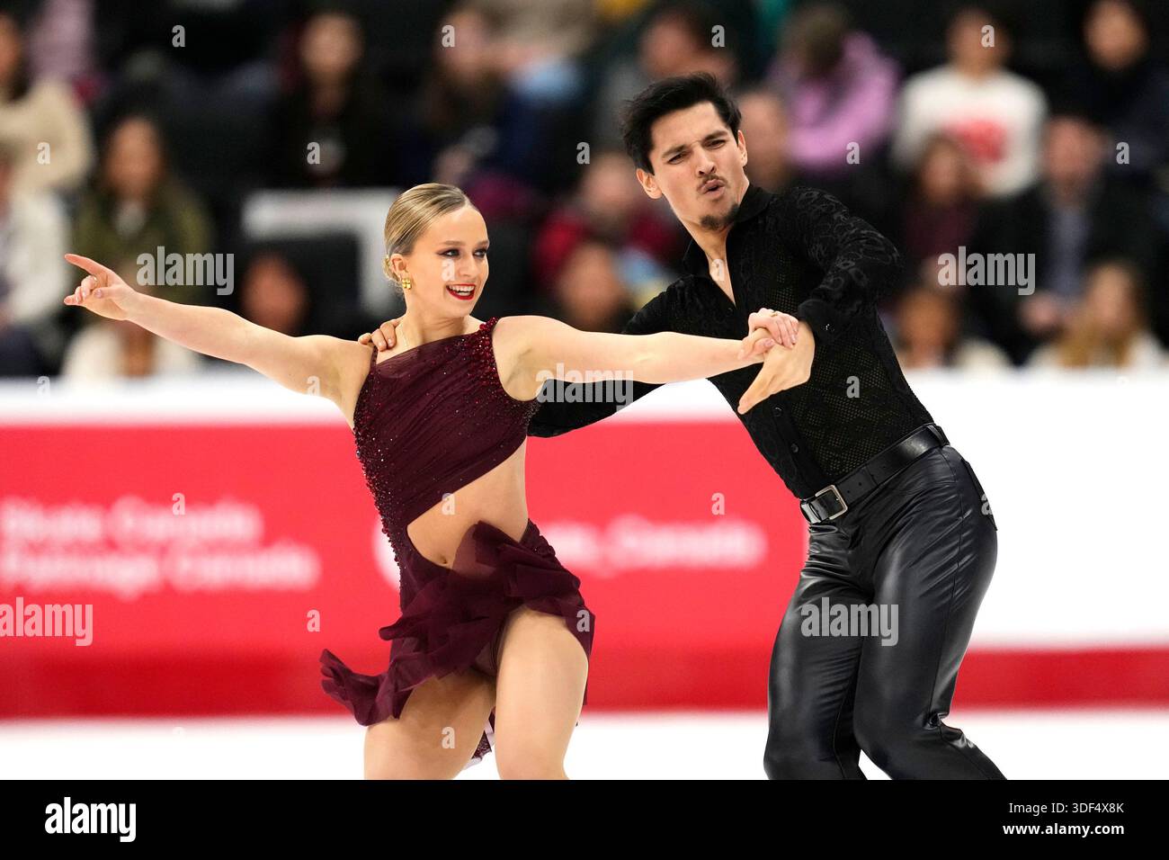 Lily Hensen and Nathan Lickers perform their rhythm dance in the senior ...