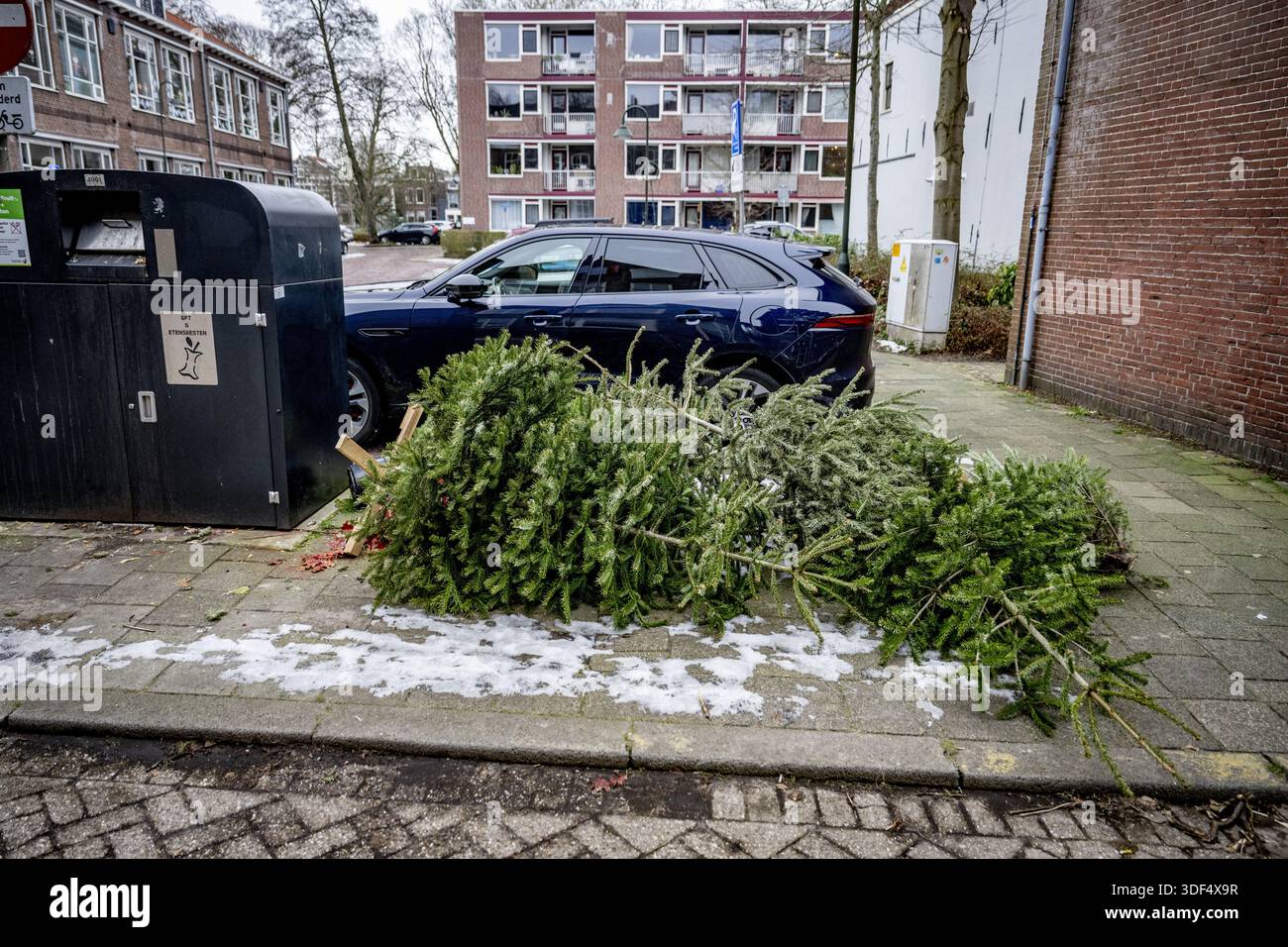GOUDA - Christmas trees in the household waste ROBIN UTRECHT /ANP ...