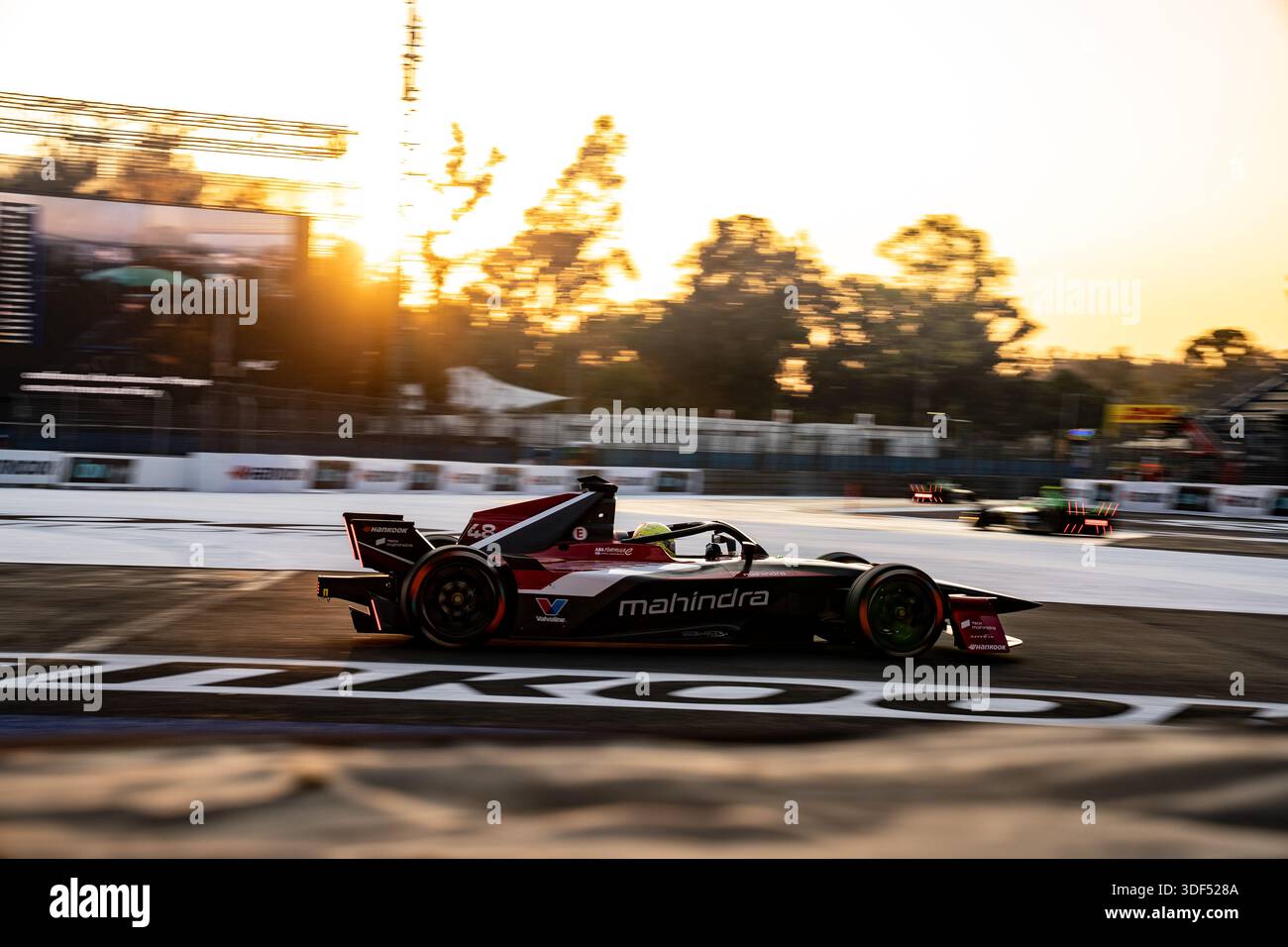 Edoardo Mortara driving for Mahindra Racing in the Formula Electric ...