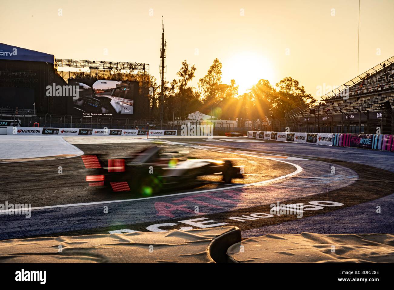 Edoardo Mortara driving for Mahindra Racing in the Formula Electric ...