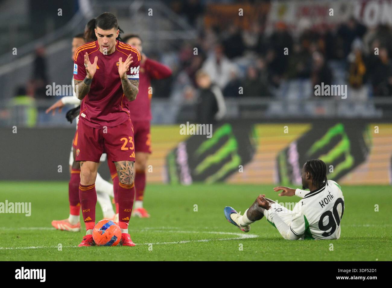 Olimpico Stadium, Rome, Italy - Gianluca Mancini of AS Roma, Ismael ...