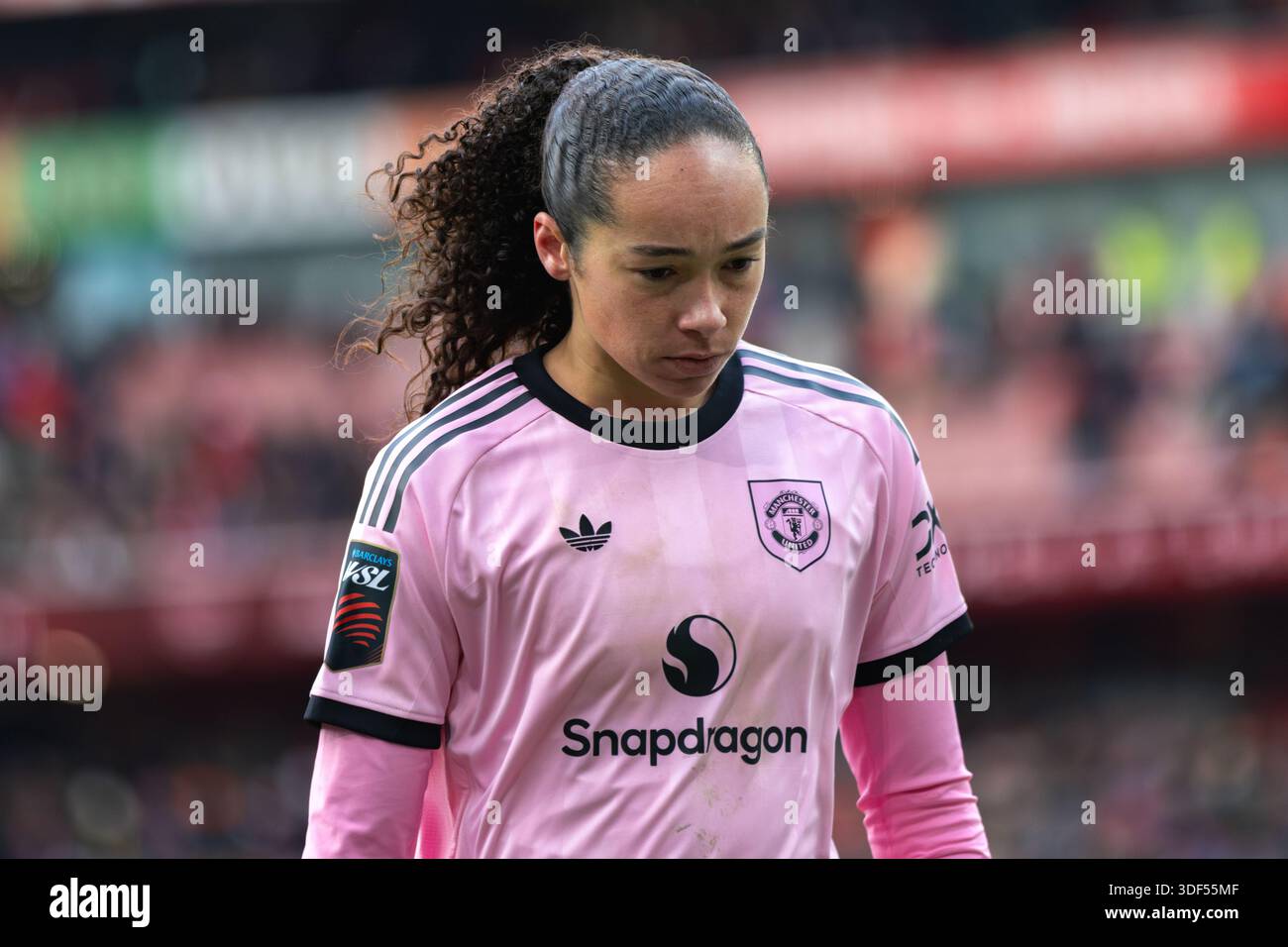 London, UK. 10th Jan 2026. Phallon Tullis-Joyce of Manchester United ...