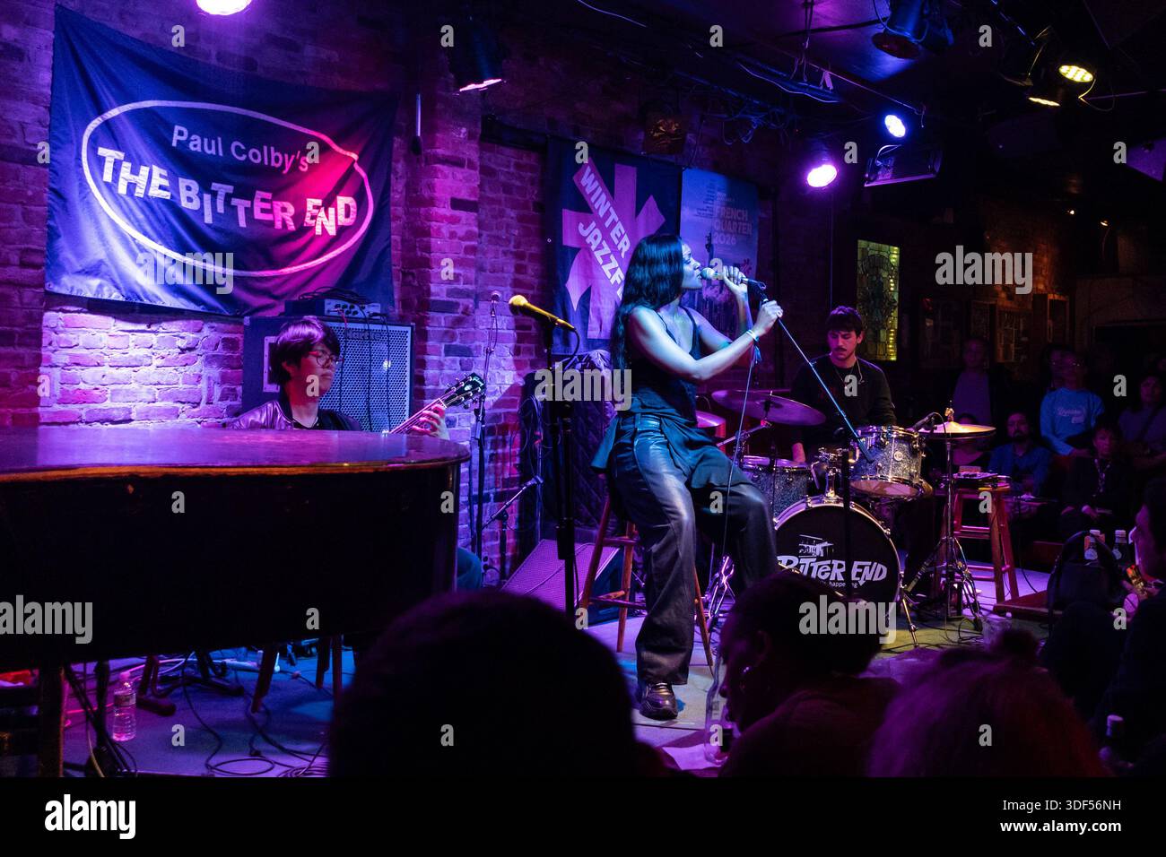 Celia Kameni performs with Dee Huang on guitar, Thibault Gomez on piano ...