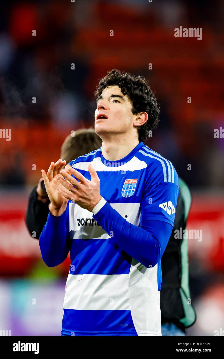 Enschede - Anselmo MacNulty of PEC Zwolle during the eighteenth ...