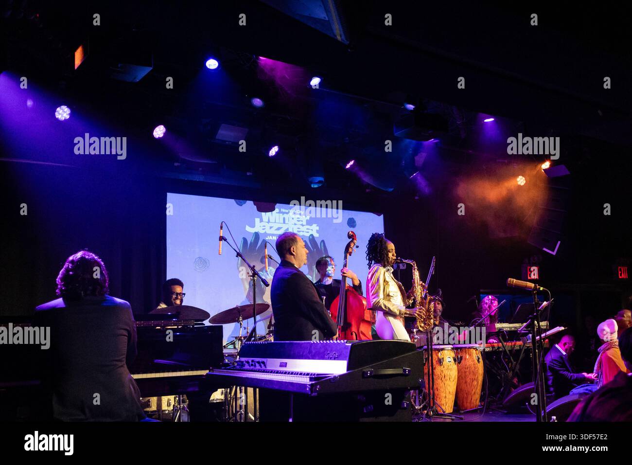 Lakecia Benjamin performs with her band during Winter JazzFest ...