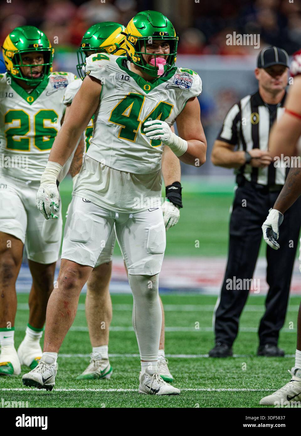 January 9, 2026: Oregon's Teitum Tuioti in action during the Chick-fil ...