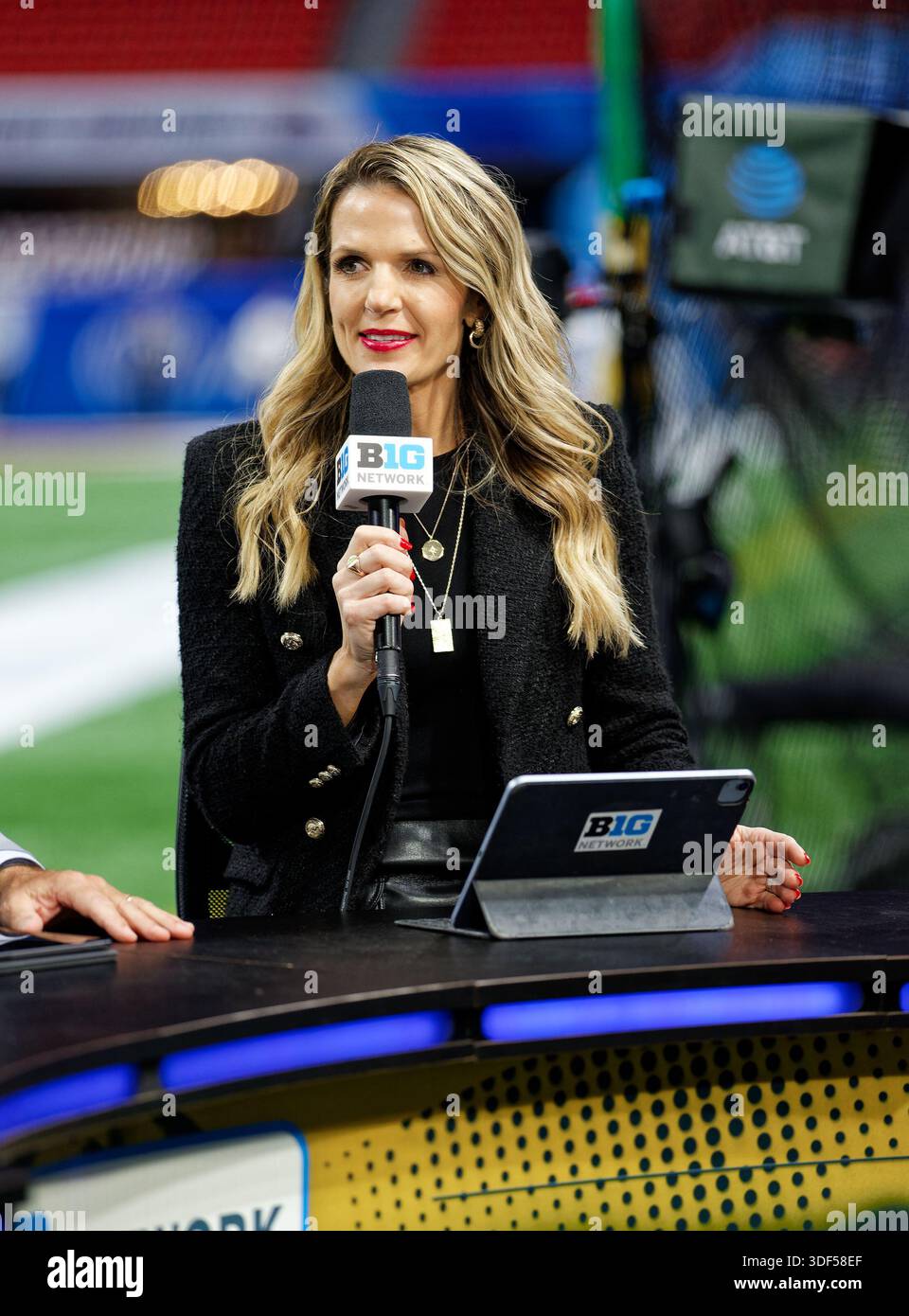 January 9, 2026: Ashley Adamson on the broadcast prior to the Chick-fil ...
