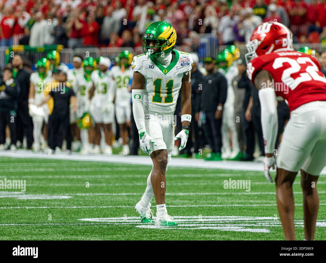 January 9, 2026: Oregon's Jeremiah McClellan during the Chick-fil-A ...