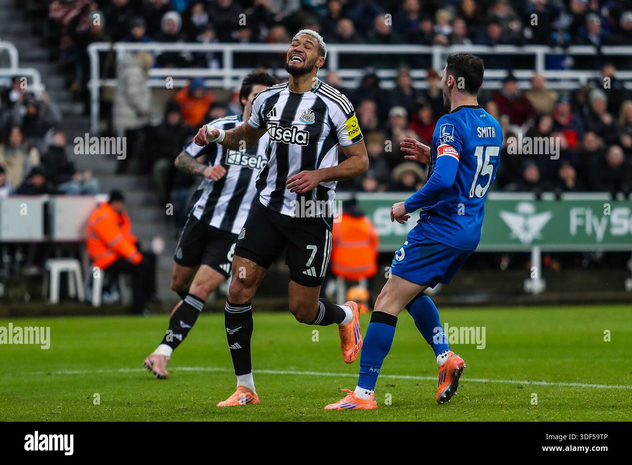 Joelinton Of Newcastle United reacts during the Newcastle United v AFC ...