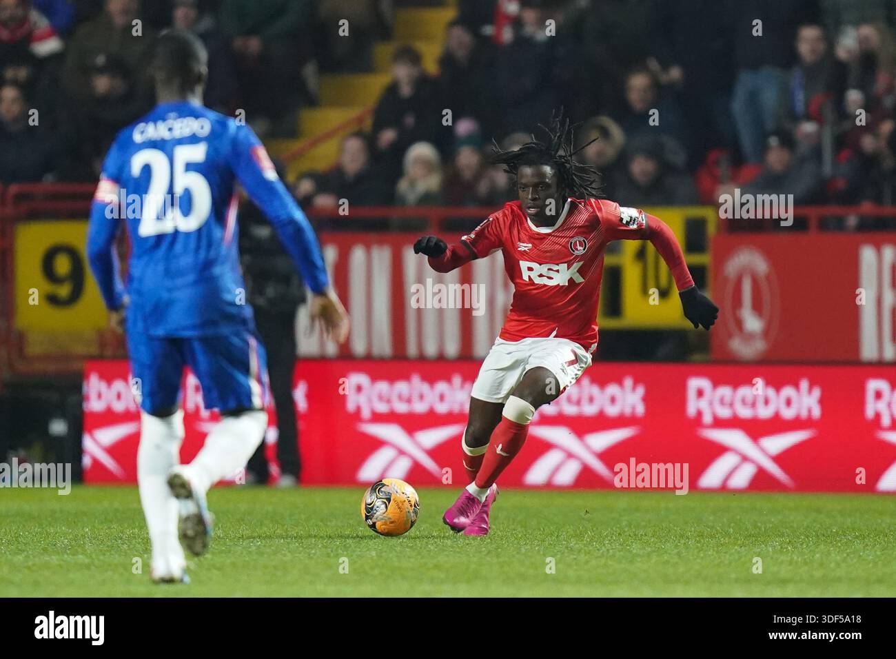 Tyreece Campbell of Charlton Athletic during the Charlton Athletic v ...