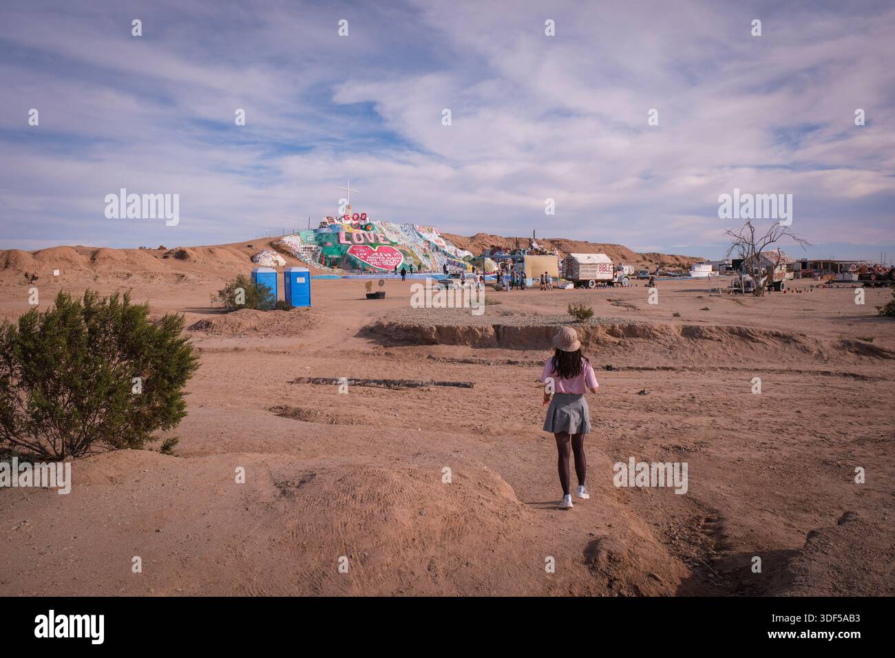 Californie, Slab City, 2025-12-28. Slab City est un campement atypique ...