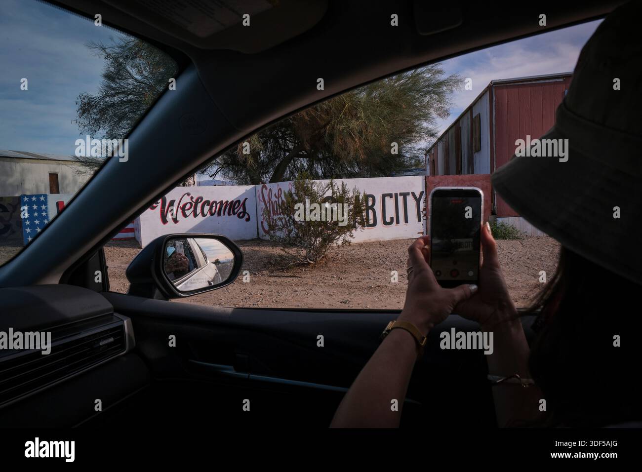 Californie, Slab City, 2025-12-28. Slab City est un campement atypique ...