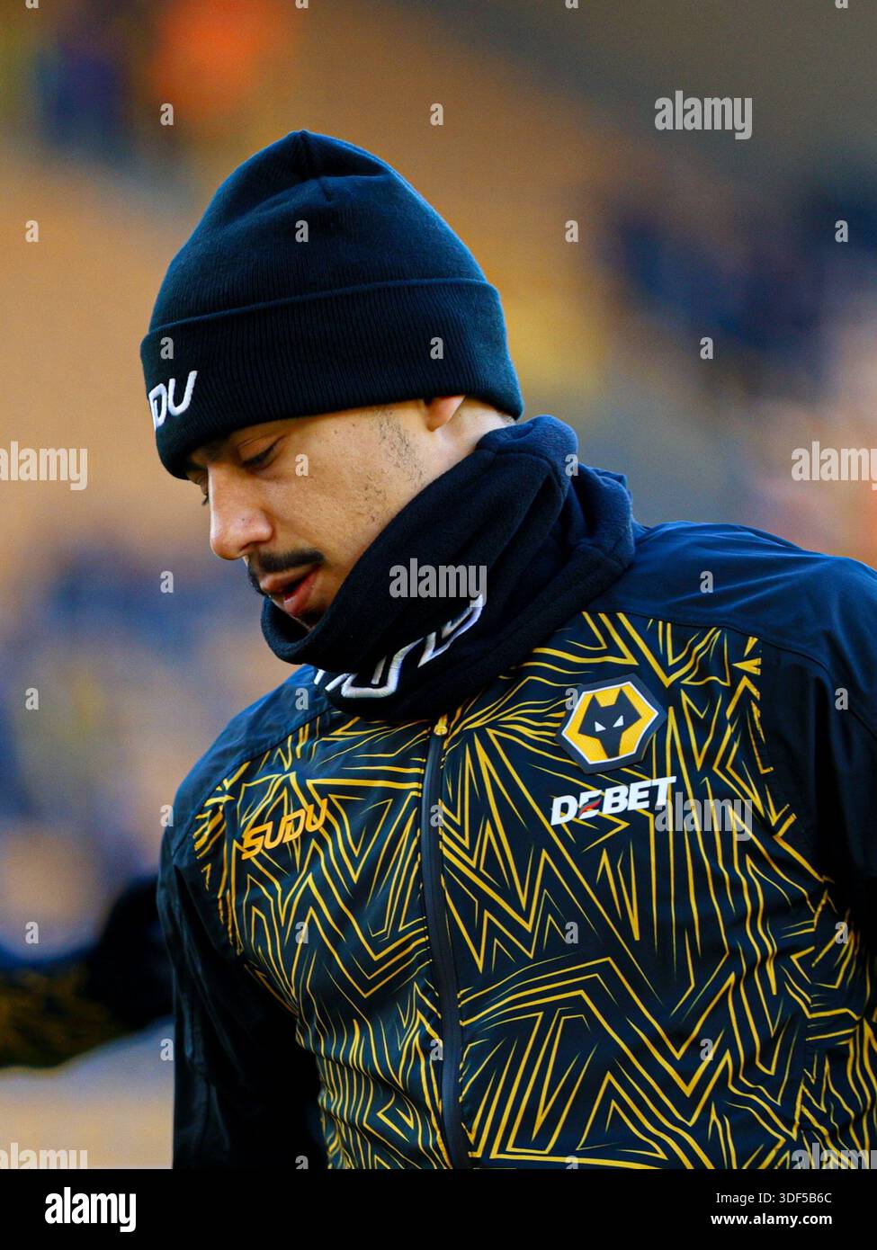 Andre (7 Wolves) warms up during the FA Cup football match between ...
