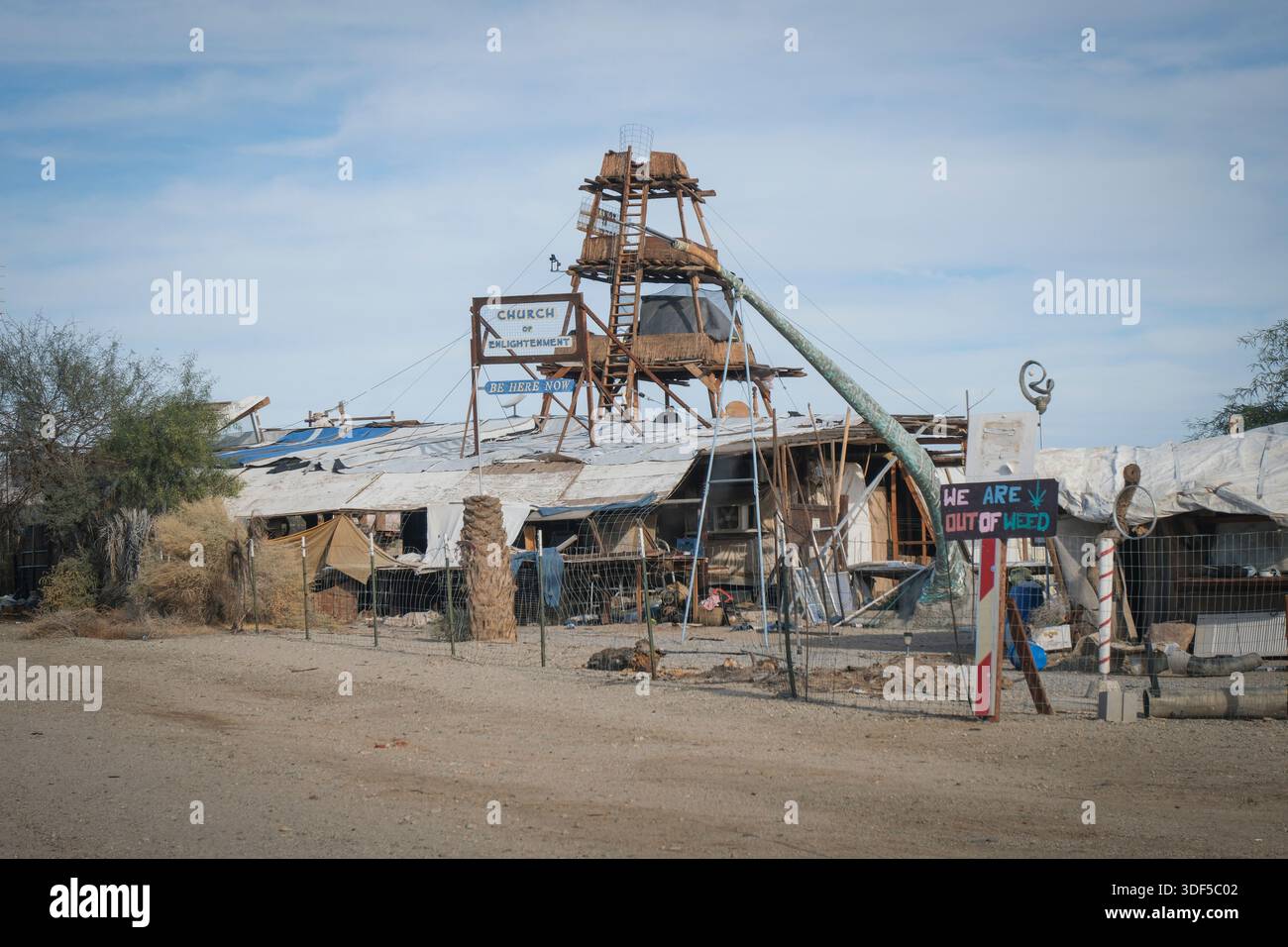 Californie, Slab City, 2025-12-28. Slab City est un campement atypique ...