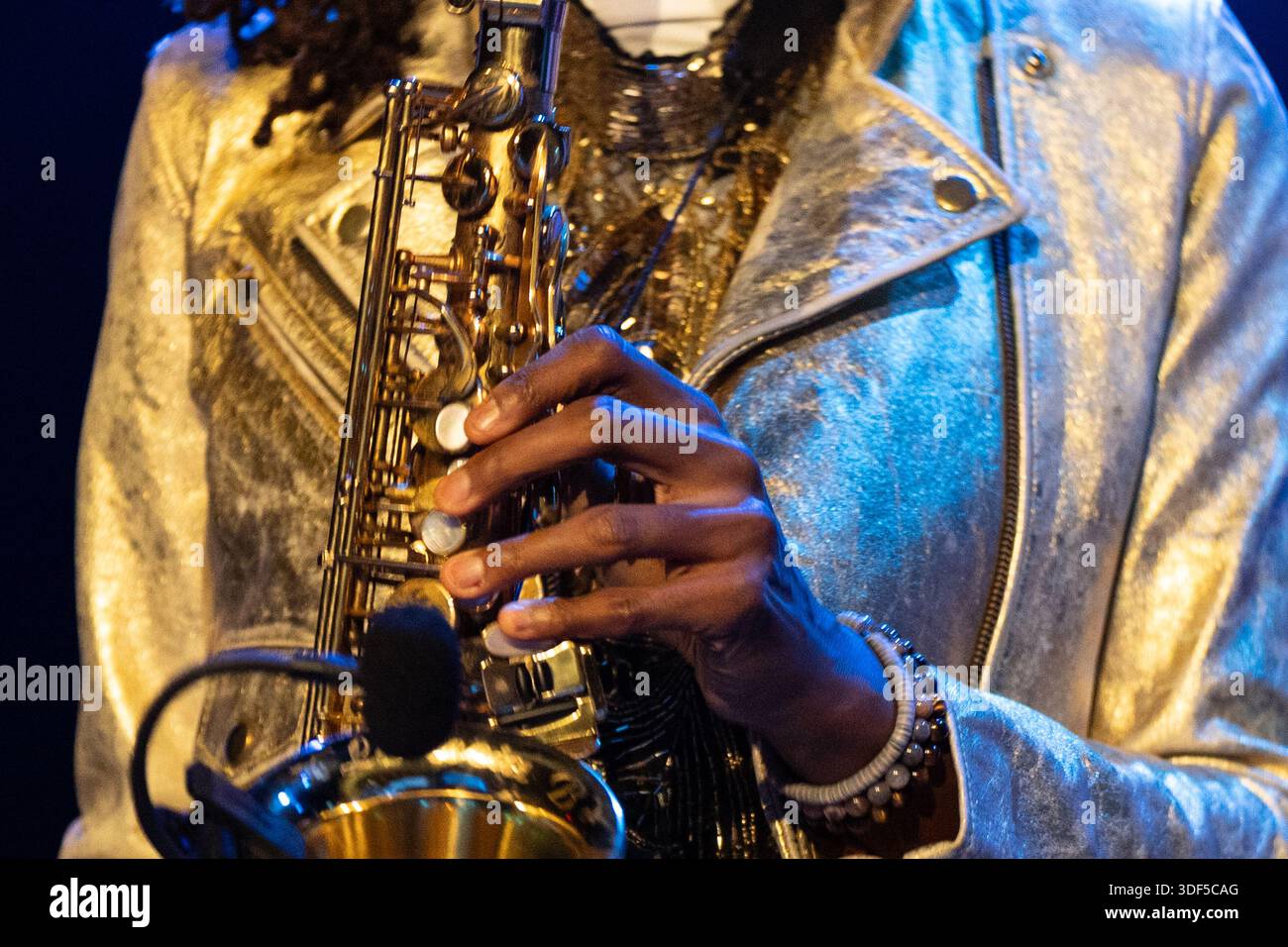 Lakecia Benjamin performs with her band during Winter JazzFest ...