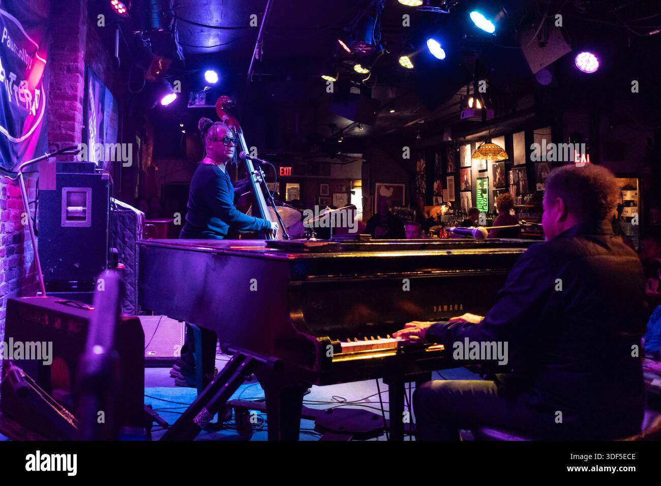 Mario Canonge trio with Michel Alito on double bass and Arnaud Dolmen ...