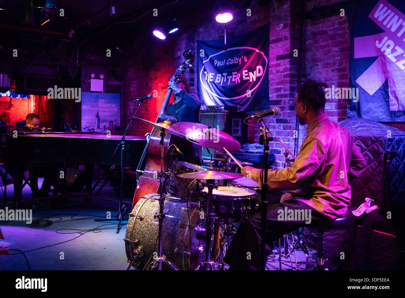 Mario Canonge trio with Michel Alito on double bass and Arnaud Dolmen ...