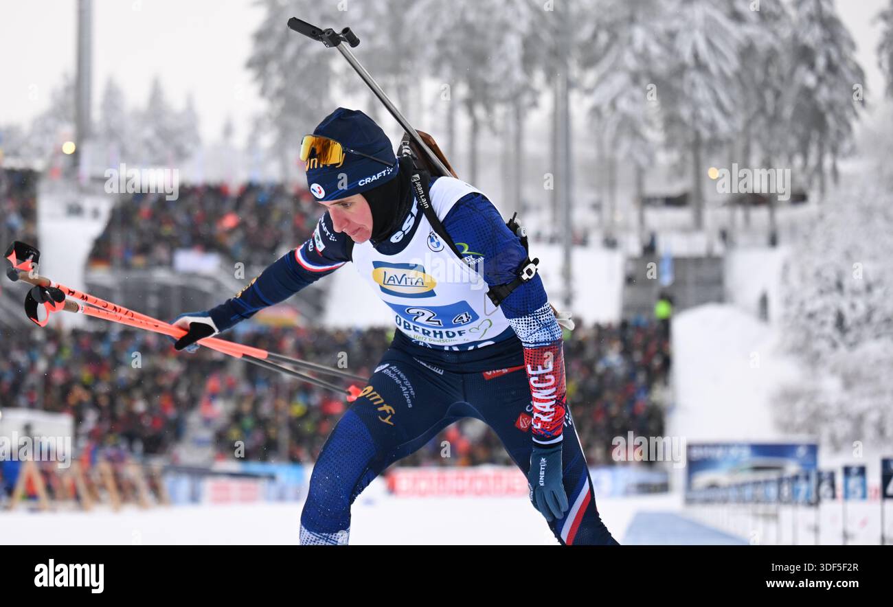 10 January 2026, Thuringia, Oberhof: Biathlon: World Cup, relay 4 x 6 ...