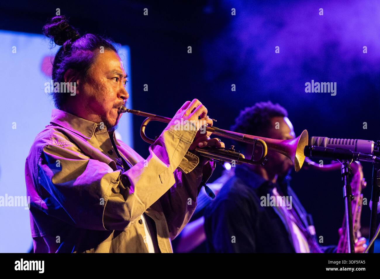 Takuya Kuroda performs with his band during Winter JazzFest Manhattan ...