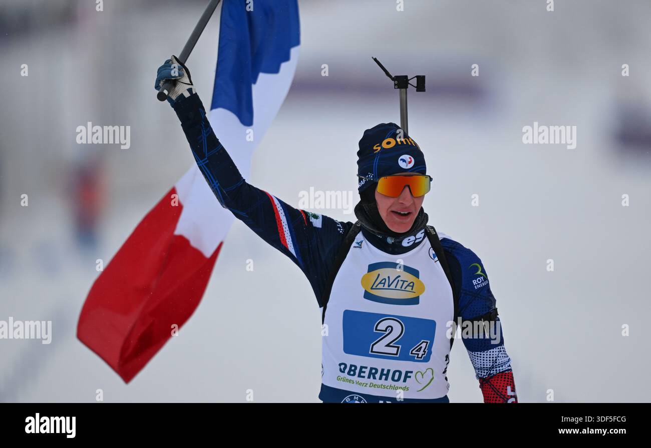 10 January 2026, Thuringia, Oberhof: Biathlon: World Cup, relay 4 x 6 ...