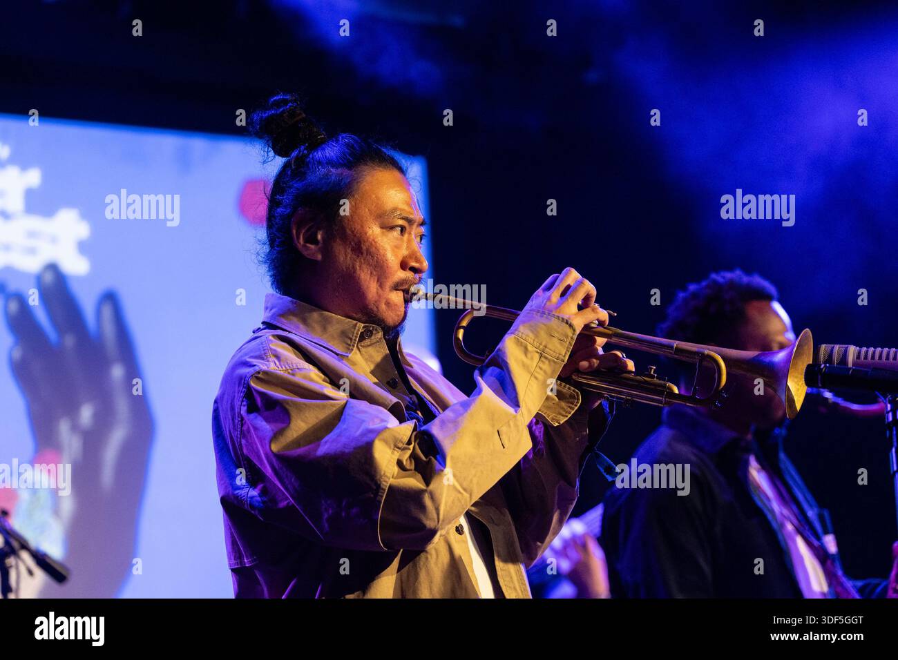 Takuya Kuroda performs with his band during Winter JazzFest Manhattan ...
