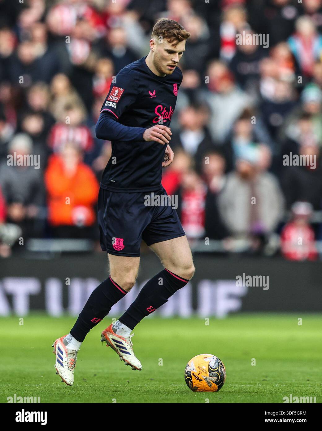 Jake O'Brien of Everton during the Emirates FA Cup Third Round match ...
