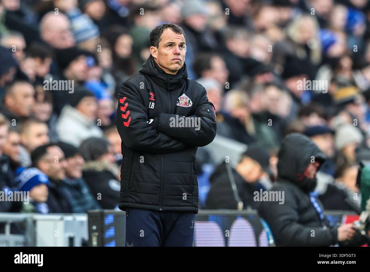 Regis Le Bris manager of Sunderland reacts during the Emirates FA Cup ...