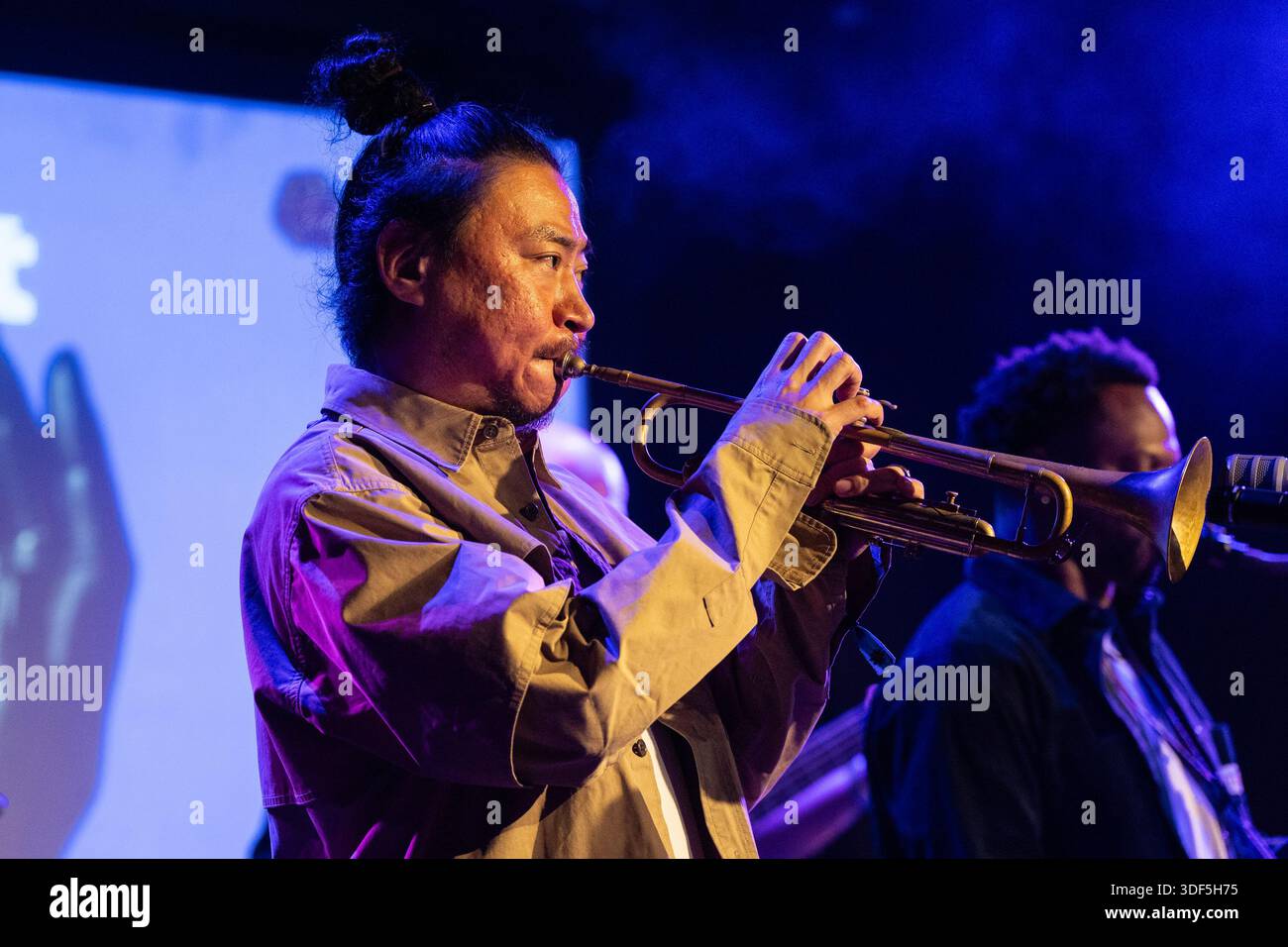 Takuya Kuroda performs with his band during Winter JazzFest Manhattan ...