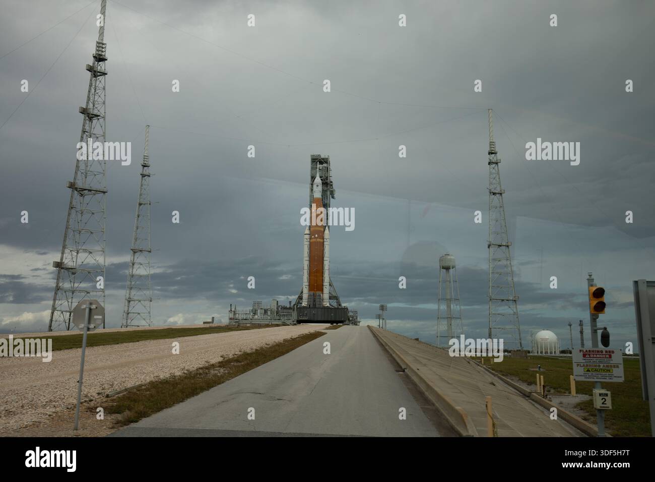 Stock photo is of NASA behemoth uncrewed Artemis 1 rocket & MLP on ...
