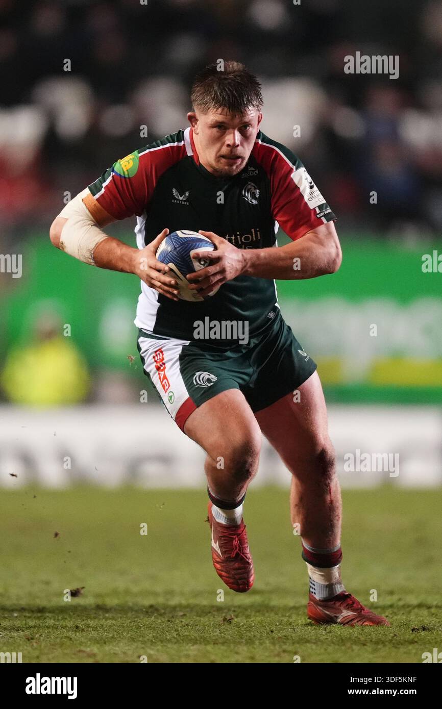 Leicester Tigers's Jamie Blamire during the Investec Champions Cup ...