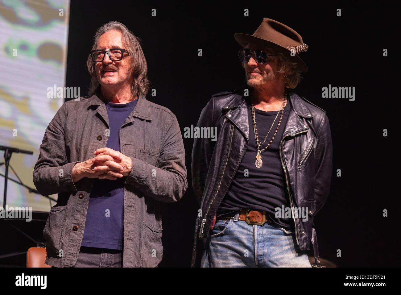 Butch Vig and Matt Sorum during The Frezing Man Festival: Joey's Song ...