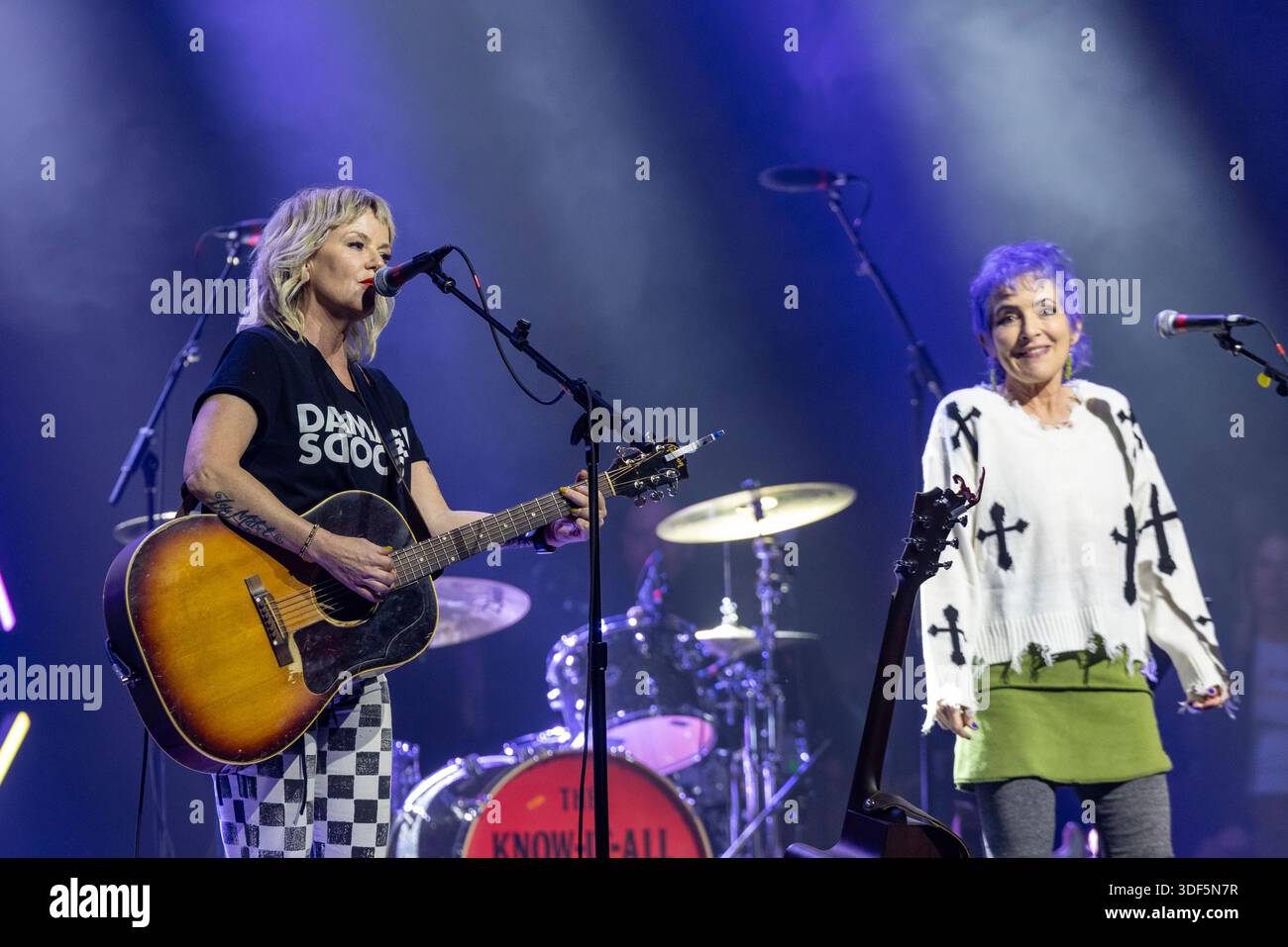Kay Hanley of Letters to Cleo and Jane Wiedlin of The Go-Gos during The ...
