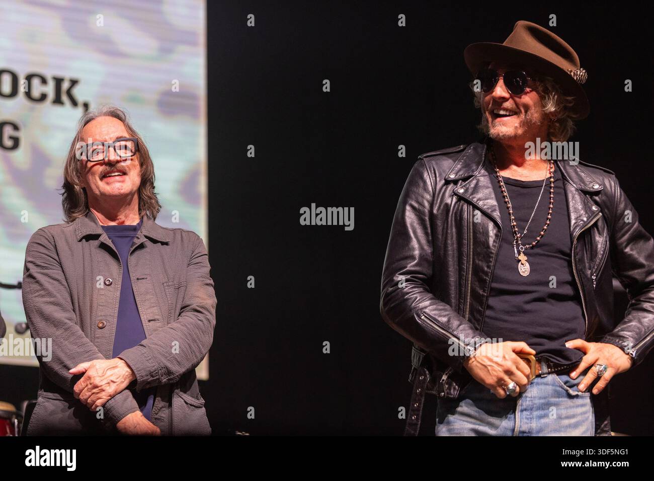 Butch Vig and Matt Sorum during The Frezing Man Festival: Joey's Song ...